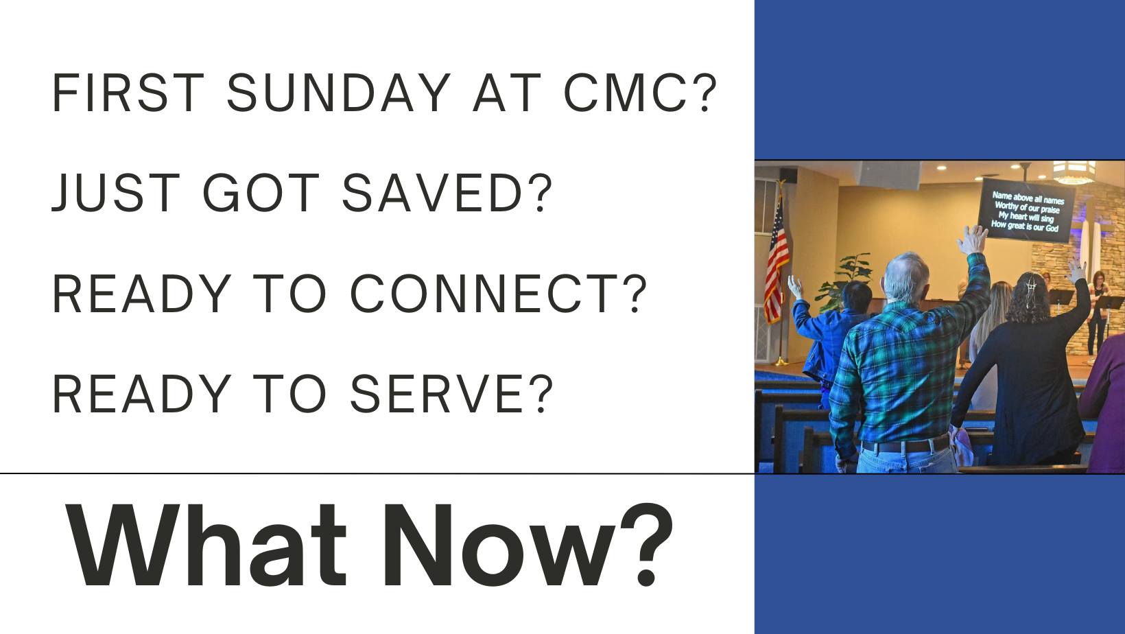 WHAT NOW? - Clayton Memorial Church of God